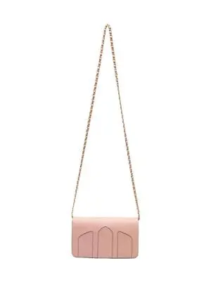 DELAGE DELAGE Leather Cross Body Bag Pink