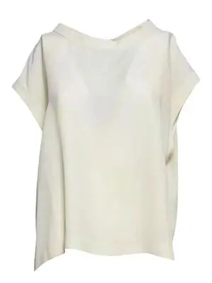 Momoni Boat-neck Short-sleeve Top - Neutrals