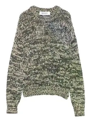RÓHE Mouline-knit Crew-neck Sweater - Grey