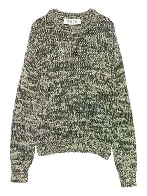 RÓHE Mouline-knit Crew-neck Sweater - Grey