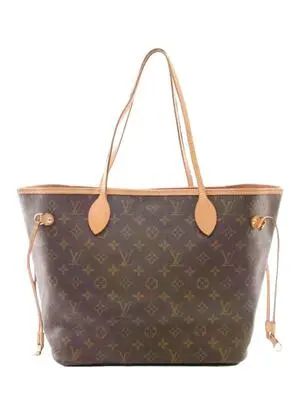 LOUIS VUITTON Monogram Canvas Neverfull Mm Tote Bag - Brown