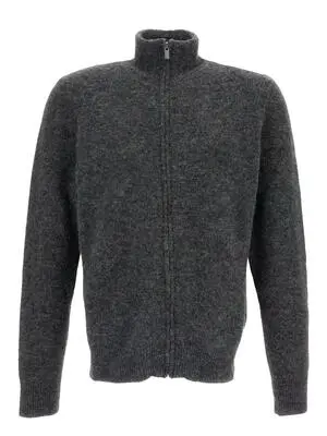 Barena Venezia Zip-up High-neck Sweater - Grey