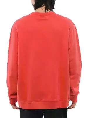 Woolrich Logo-embroidered Brushed-cotton Sweatshirt - Red