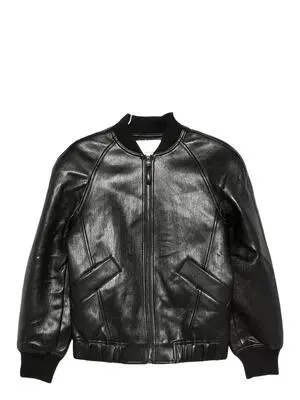 THE FRANKIE SHOP Alena Zip-up Bomber Jacket - Black