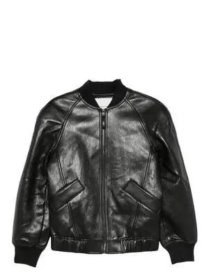 THE FRANKIE SHOP Alena Zip-up Bomber Jacket - Black