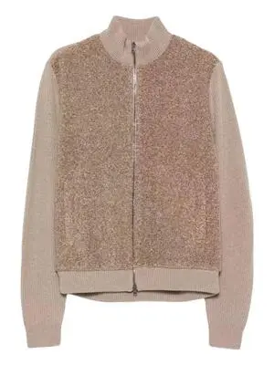 Herno Zip-up Cardigan - Brown
