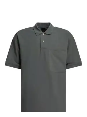 DAIWA PIER39 Tech Short-sleeve Chest-pocket Polo Shirt - Grey