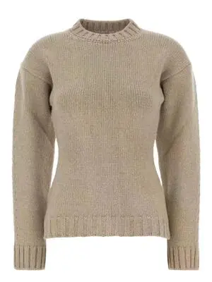 JIL SANDER Ribbed-knit Crew-neck Sweater - Neutrals