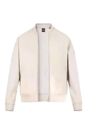 BOSS Zip Bomber Jacket - Neutrals