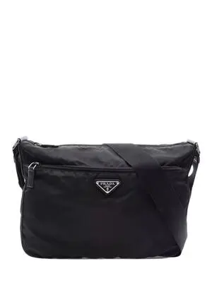 Prada Vela Shoulder Bag - Black