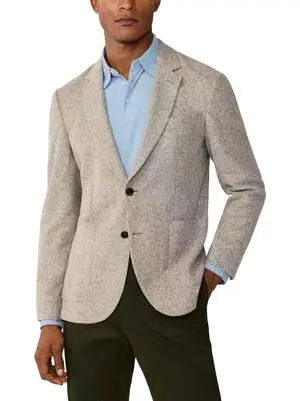 HACKETT LONDON Single-breasted Blazer - Neutrals