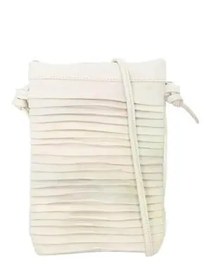SOMMET Mini Paloma Rows Pleated Crossbody Bag - Neutrals