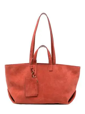 A.p.c. Suede Tote Bag With Detachable Pouch - Orange