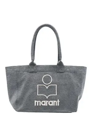 Isabel Marant Étoile Embroidered Logo Tote Bag - Gray