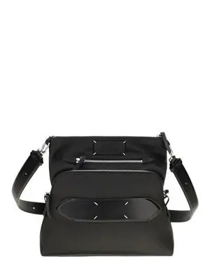 MAISON MARGIELA Leather Shoulder Bag - Black