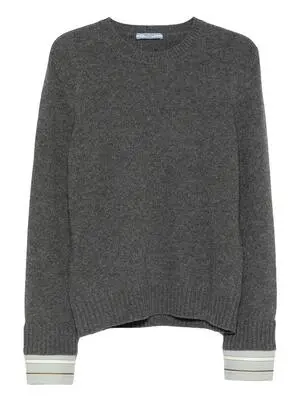 Prada Charcoal Grey Knitwear Jumper - Gray
