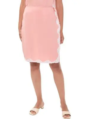 Posse Tabitha Lace Trim Wrap Skirt - Blossom