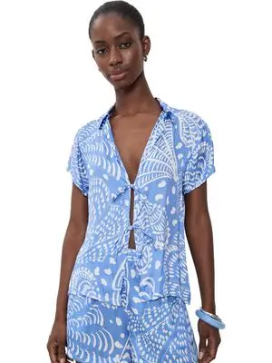 VITAMIN A Kami Shirt - Blue