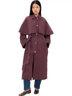 Rodebjer Malin Long Coat - Rusty Brown