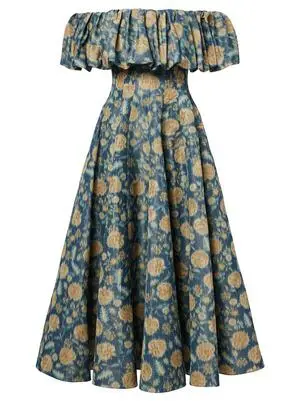 MARKARIAN Freesia Floral Off-shoulder Bustier Dress - Multicoloured