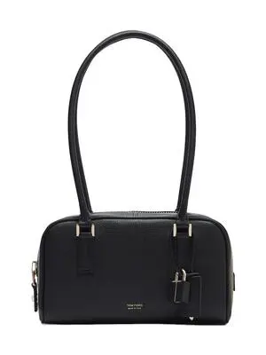 TOM FORD Leather Shoulder Bag - Black