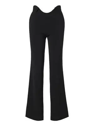JEAN PAUL GAULTIER Jersey Wide-leg Trousers - Black
