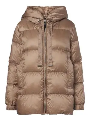Max Mara Quilted Down Jacket - Brown