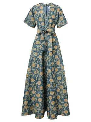 MARKARIAN Margaretta Belted Floral Gown - Multicoloured