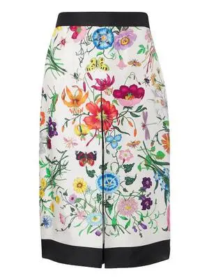 Gucci Flora Silk Twill Culottes - Multicoloured