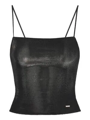 Gucci Embellished Cropped Top - Black