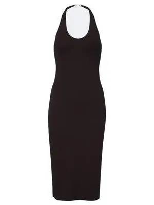 Gucci Horsebit Crêpe Jersey Midi Dress - Brown