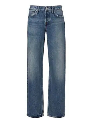 AGOLDE AGOLDE Low Rise Loose Wide-Leg Jeans Blue