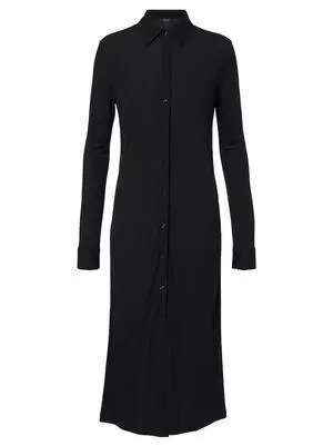 Gucci Crêpe Jersey Shirt Dress - Black