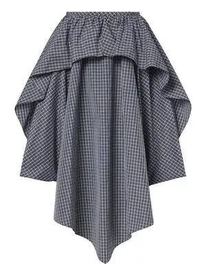Loewe Asymmetrical Midi Skirt - Black