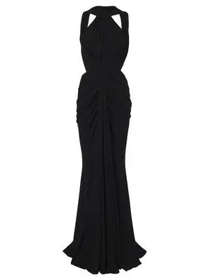 Elie Saab Draped Gown - Black