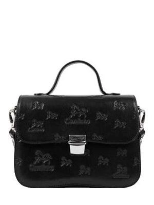 CAVALINHO Lusitano Embossed Leather Handbag - Black
