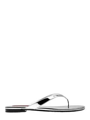 SIMONMILLER Metallic Riviera Thong Sandals - Silver