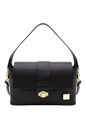 CAVALINHO Muse 514 Pebbled Leather Handbag - Black