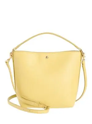 Mango Faux Leather Bucket Bag - Vanilla