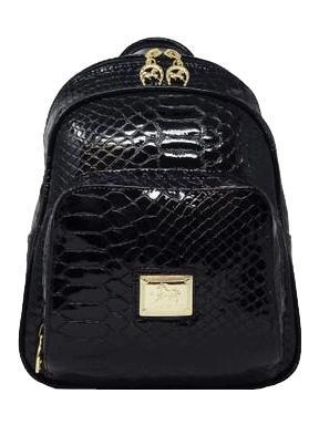CAVALINHO Gallop 525 Patent Leather Backpack - Black
