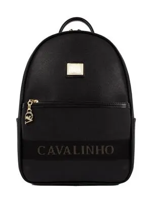 CAVALINHO Leather And Canvas Backpack - Black