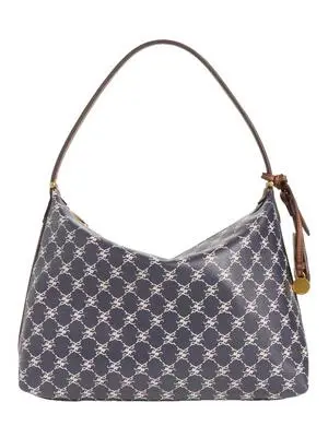 Mango Monogrammed Shoulder Bag - Navy