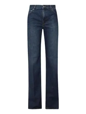 MUGLER Five Pocket Straight Leg Jeans - Blue