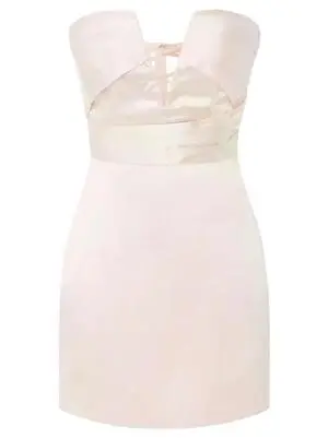 ELISABETTA FRANCHI Elisabetta Franchi Off-the-Shoulder Mini Dress In Gazar