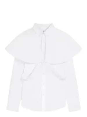 Dries Van Noten Cotton Shirt With Tie - White