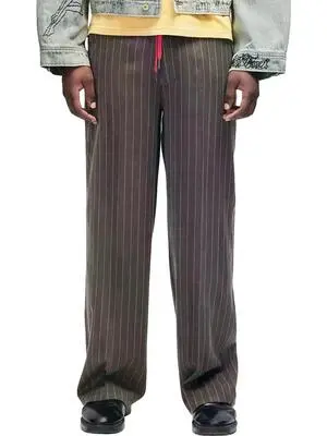 DEUS EX MACHINA Deus Ex Machina Pinstripe Drawstring Waist Trousers