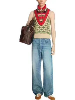 Dries Van Noten Loose Fit Straight-leg Denim Pants - Blue