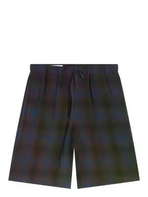 Dries Van Noten Viscose Shorts - Blue