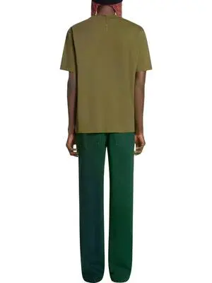 Dries Van Noten Loose-fit Coated Denim Jeans - Green