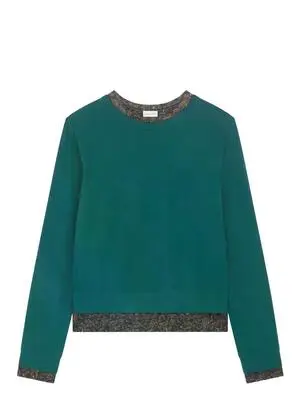 Dries Van Noten Layered Cotton T-shirt - Green